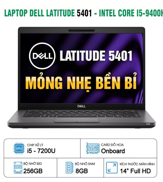 Laptop Cũ Dell Latitude 5401 - Intel Core i5-9400H - HÒA PHÁT
